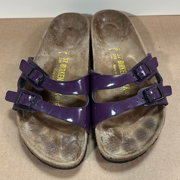 Birkenstock | Shoes | Birkenstock Ibiza Purple Sandals 37 Us 665 | Poshmark